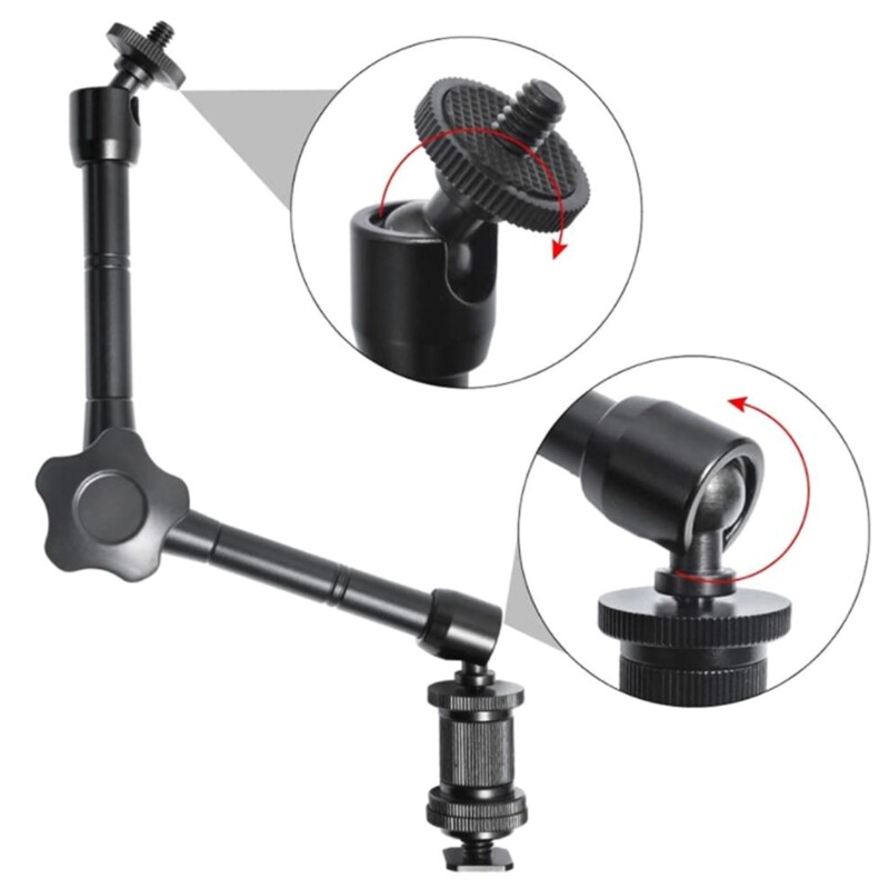 11 Inch Metal Adjustable Friction Articulating Arm Tripod for Camera | eBay