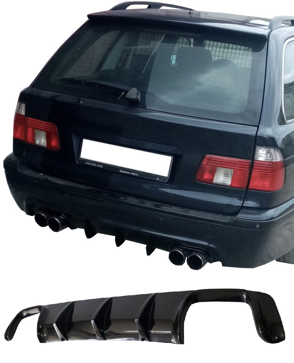 BMW E39 REAR BUMPER Diffuser TOURING and sedan Lip splitter M5 HM LIP ...