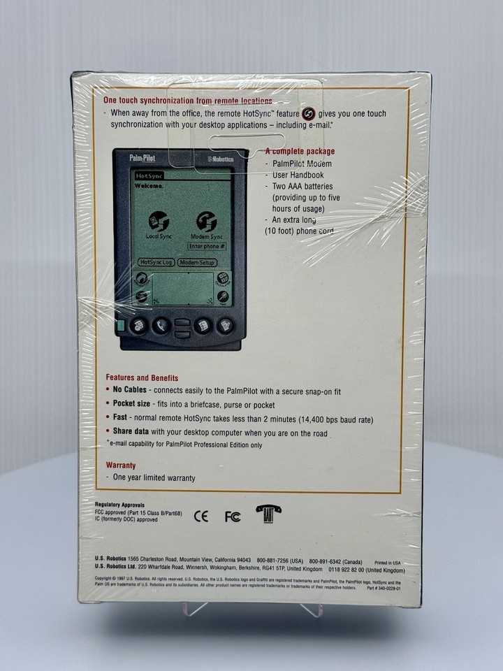 1997 Palm Pilot Professional PDA & Modem x US Robotics **BRAND NEW** | eBay