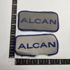 Vtg ALCAN Mining Ad Patch Lot Of 2 (1 Damaged) Printed On-Not ...