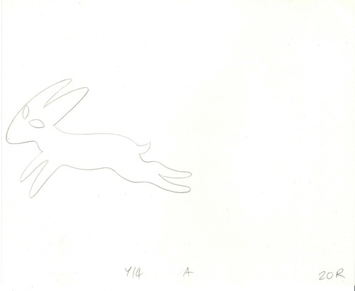 Watership Down 1978 Black Rabbit of Inle Production Animation Cel ...