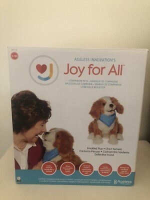 Ageless Innovations Joy For All Companion Pet Brown & White Dog ...