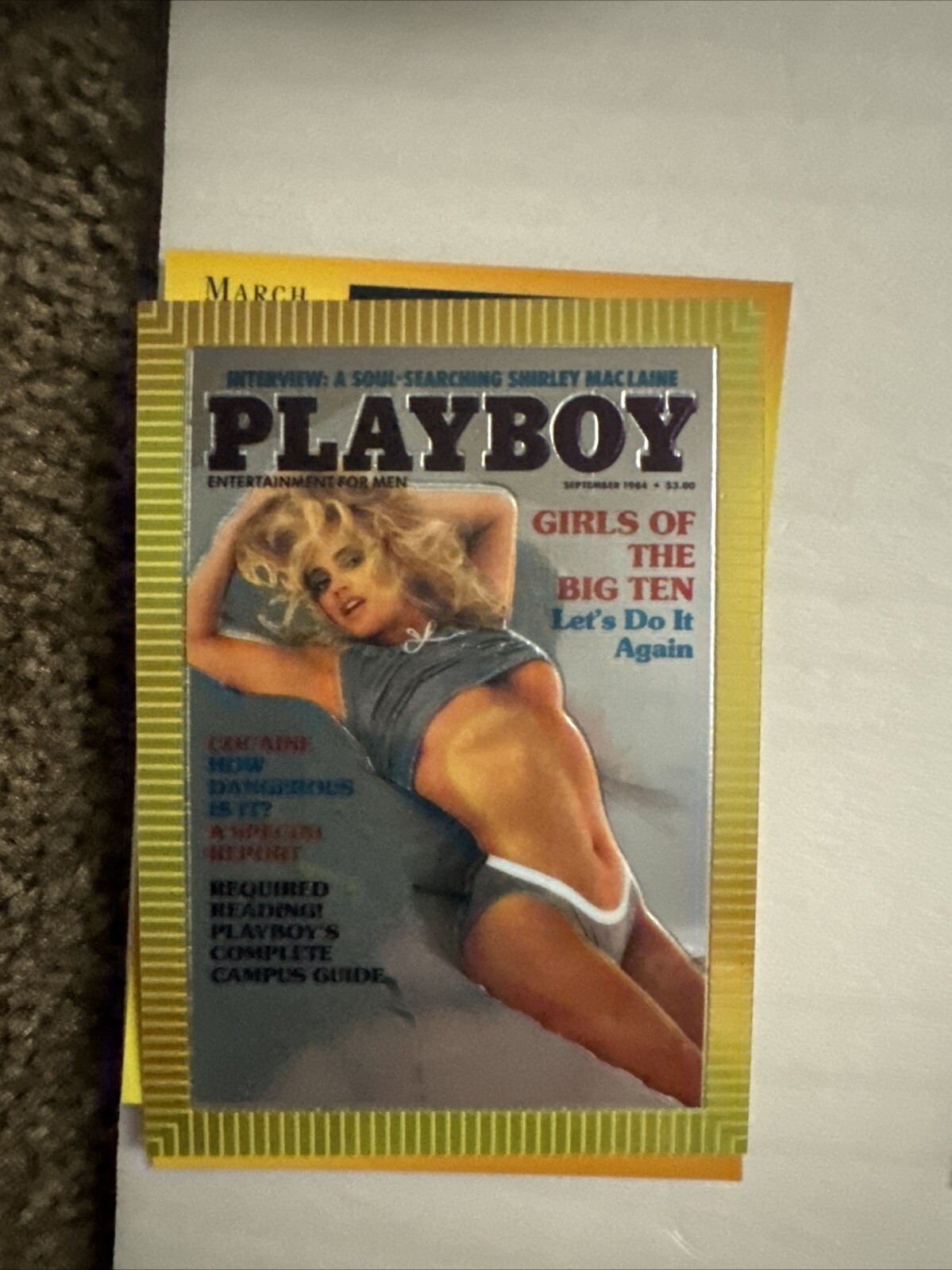1995 Playboy Chromium Cover Cards Kimberly Evenson Big 10 September 1984 #70 | eBay