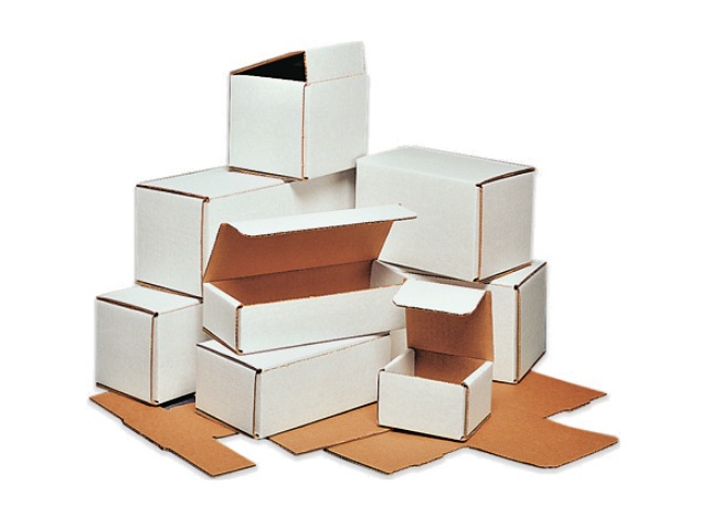 100 Pack Strong Corrugated Mailer 3"x3"x2" White Small Folding Mailing ...