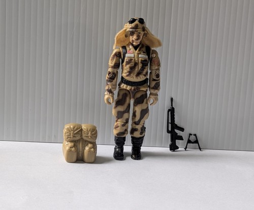 1985 Hasbro GI Joe Dusty Action Figure Complete With Bipod ARAH | eBay