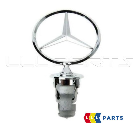NEW GENUINE MERCEDES BENZ W124 W201 FRONT BONNET CHROME EMBLEM ...