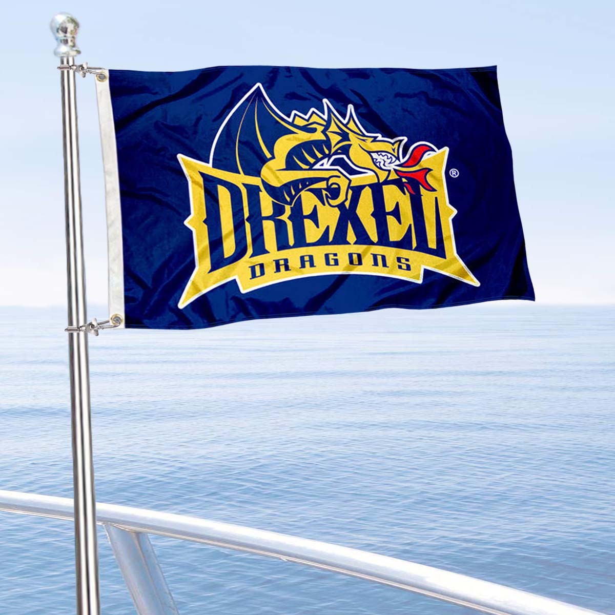 Drexel Dragons Flag Drexel Dragons Happy Holidays Banner Flag State