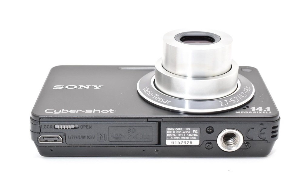 | Fotocamera digitale Sony W350 Cyber-Shot nera DSC-W350/B | Testata e ...