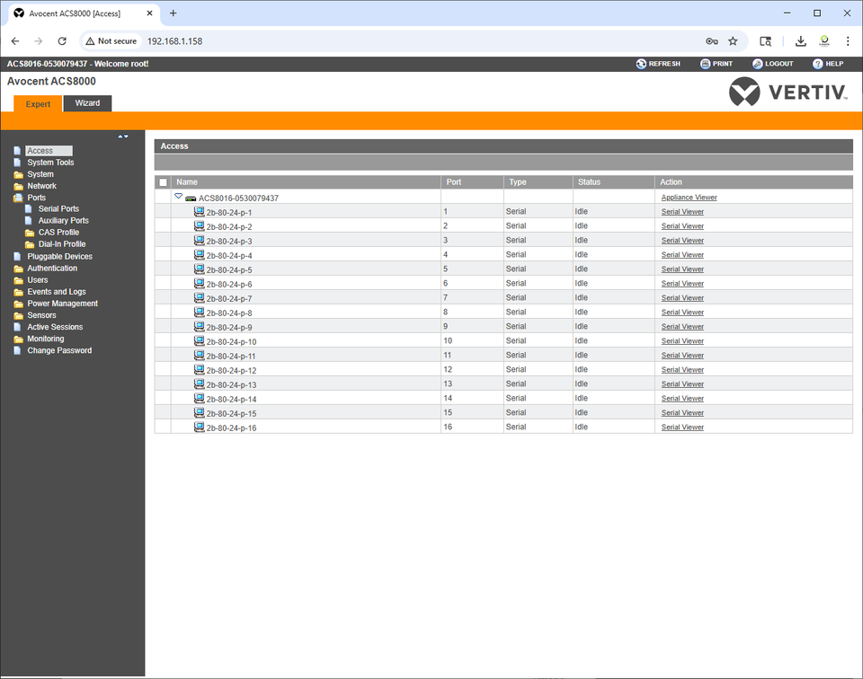 Avocent ACS 8000 16-Port Dual-AC Console Server ACS8016-NA-DAC-400 | eBay