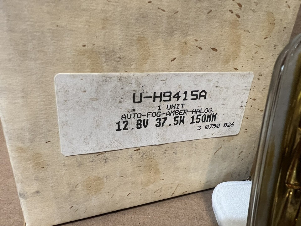 Unity U-H9415A Rectangular Amber Fog Light Halogen Sealed Beam Fog Lamp ...
