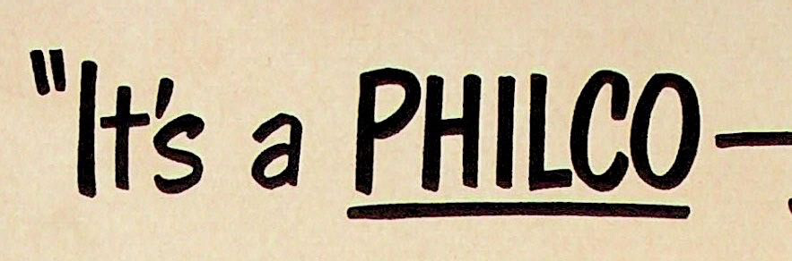 1949 Full Page Size Black & White Life Magazine Ad - 1950 PHILCO TV ...