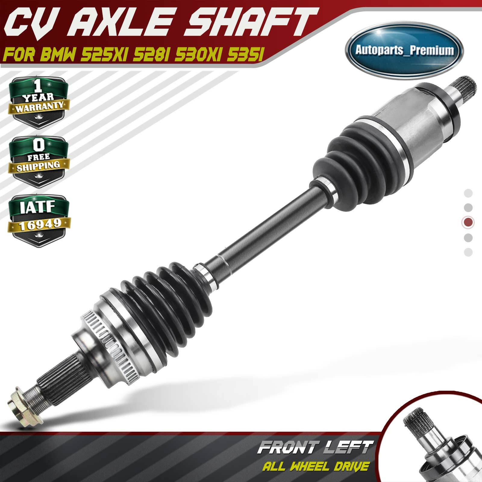 CV Axle Shaft Assembly for BMW E60 E61 525xi 528i xDrive 528xi 530xi ...