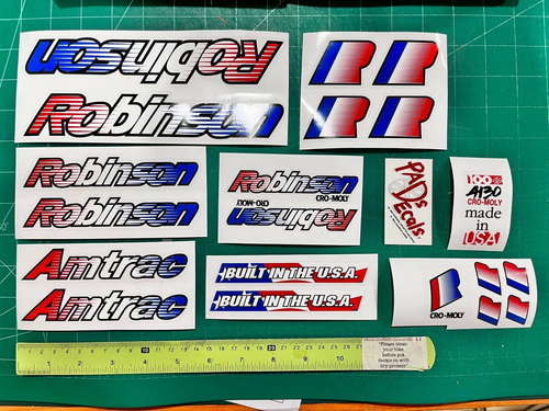 Robinson Amtrac on clear bmx sticker decals | eBay
