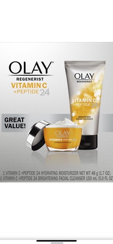duo pack Olay Regenerist VITAMIN C + PEPTIDE 24 Moisturizer 1.7oz ...