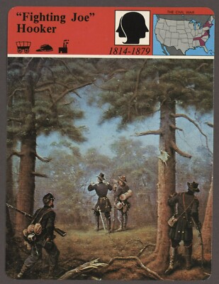 Fighting Joe Hooker Story of America Civil War History Card | eBay