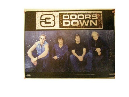 3 Doors Down Poster Band Shot 2 Sided Three Promo | eBay UK