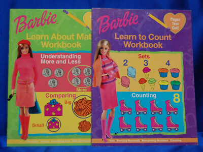 Barbie Learn To Count Workbook Barbie Learn About Math Workbook | eBay