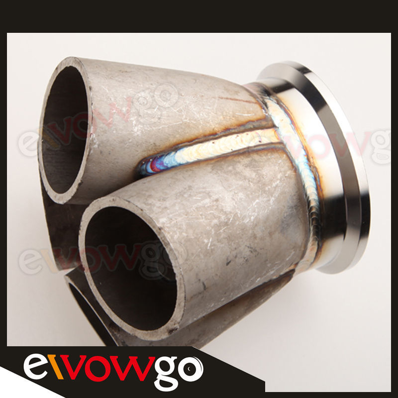 New 4-1 Turbo Manifold Merge Collector 3" Inch V-band Flange Stainless ...