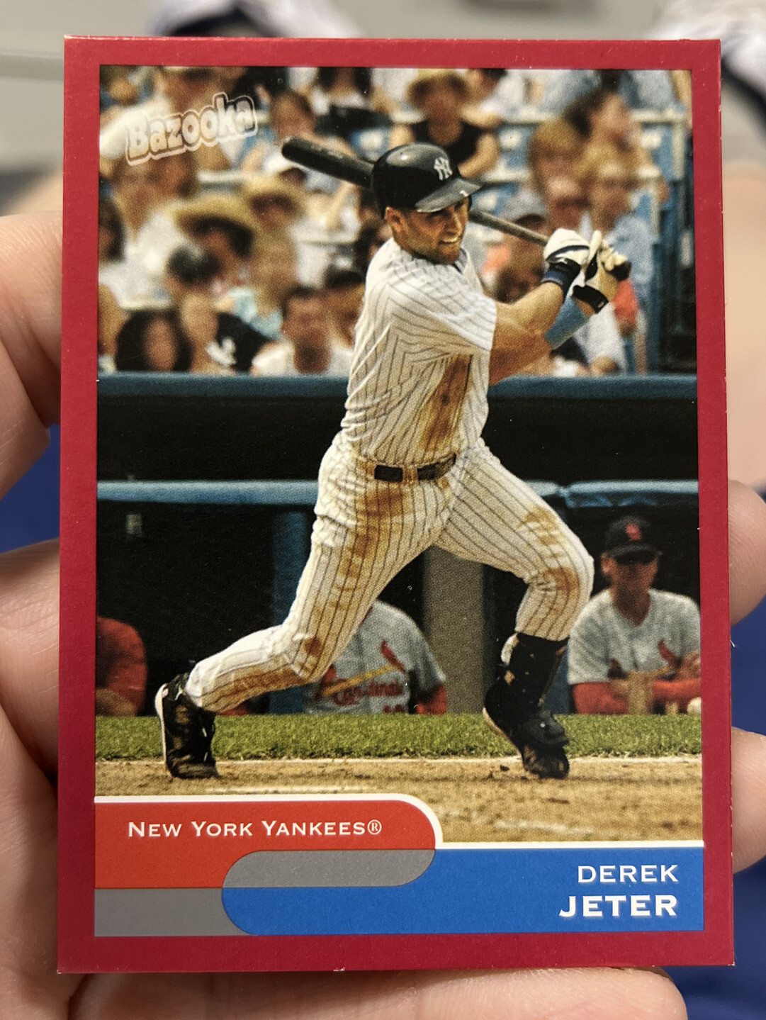 2004 Derek Jeter Topps Bazooka Red Parallel Baseball Card #116 New York ...