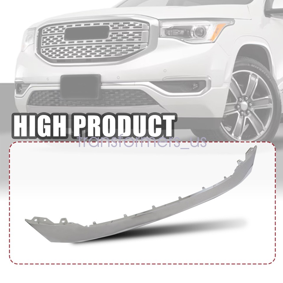 For 2017-2019 GMC Acadia Front Bumper Skid Plate Trim Chrome 84197151 ...
