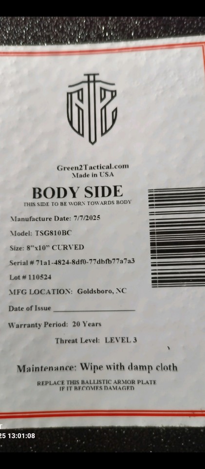 Black Multicam Tactical Vest W/ (2) 8x10 Curved and (2) 5x7 Side Plates ...