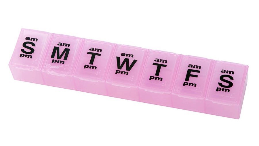 Apex Pill Box XXL AM/PM 7 Day Storage Organizer Medication Tray ...