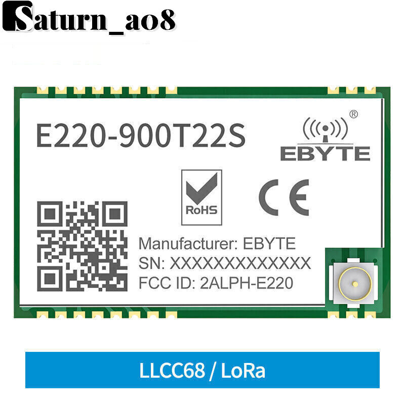 5Pcs LoRa LLCC68 868MHz 915MHz SMD Module Smart Sensor Module E220 ...