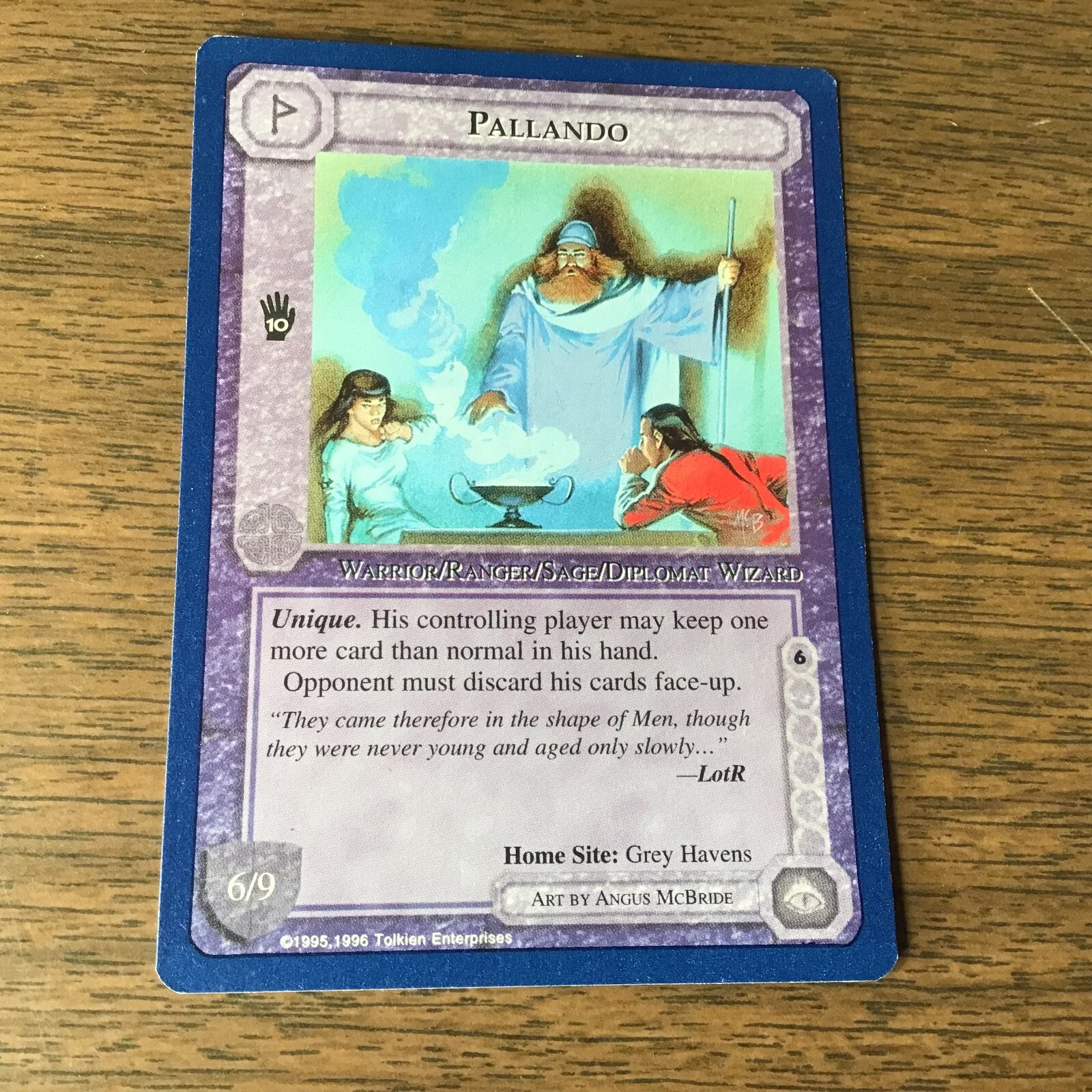 Pallando - The Wizards - Middle Earth CCG - MECCG Unlimited Blue Border ...