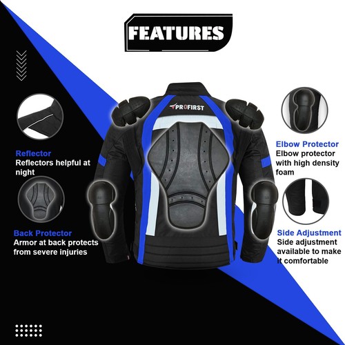 Profirst Motorcycle Waterproof Cordura Textile Jacket Motorbike Riding ...