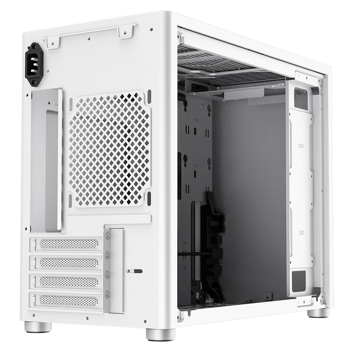 iONZ KZ-30M Silent Mini PC Computer Office Case M/ATX Type-C EPDM Sound ...