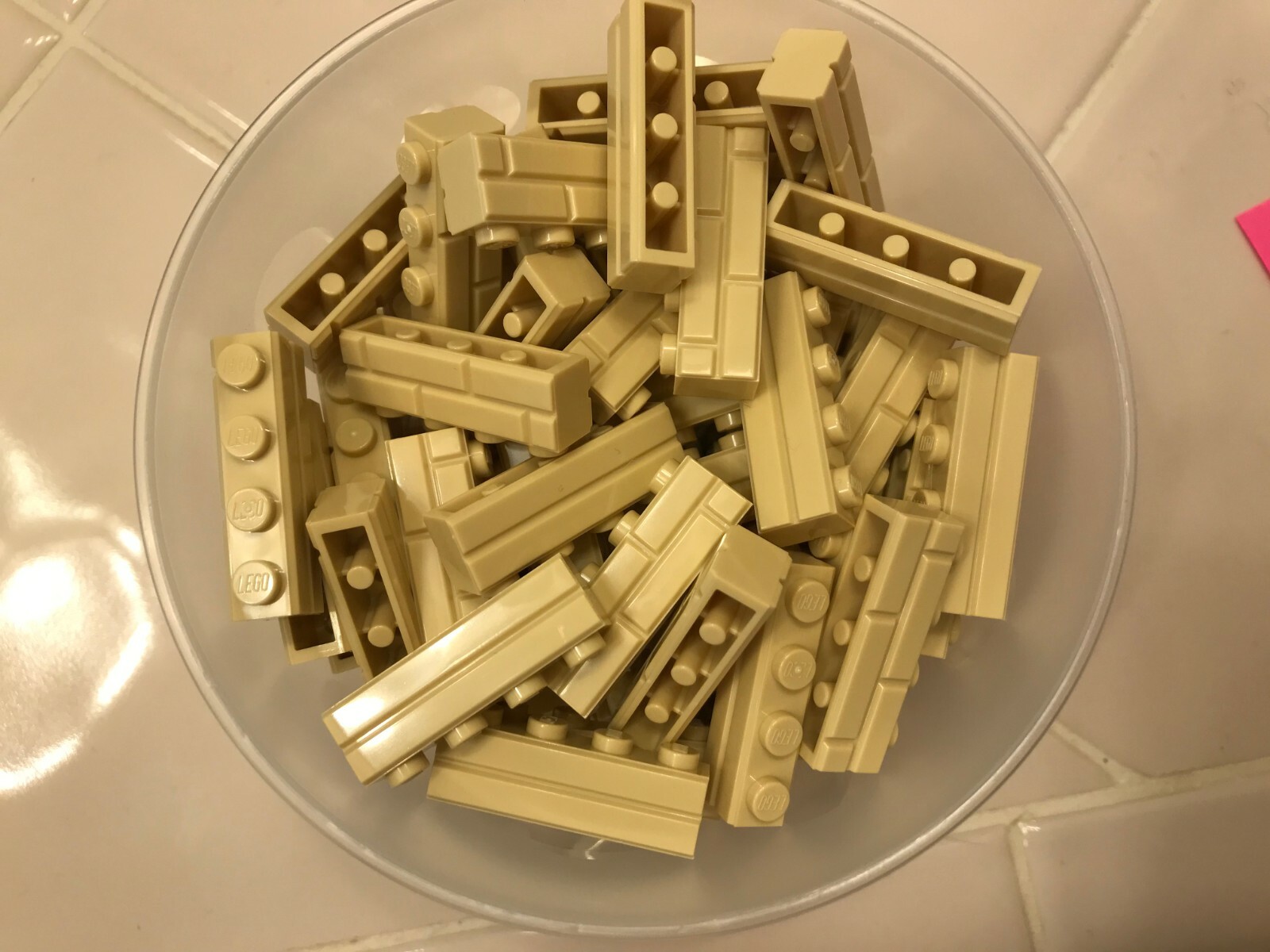 LEGO- NEW #15533-TAN- 1 X 4 MASONRY BRICK -15 PIECES | eBay