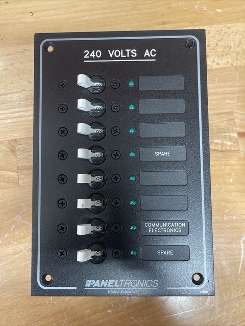 Paneltronics Standard AC 6 Position Breaker Panel Main W LEDs 9972305 B ...