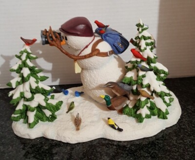 VINTAGE RARE LENOX "THE BIRDWATCHER" FIGURE BY LYNN BYWATERS SNOWMAN ...