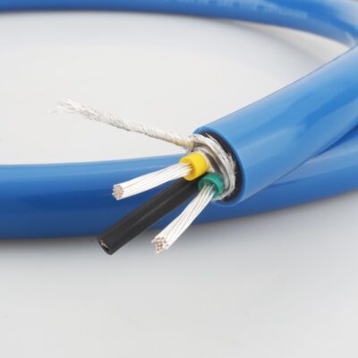 Per Meter OFC Silver Plated AC Power Cord EMC Shielded Bulk Mains Cable ...