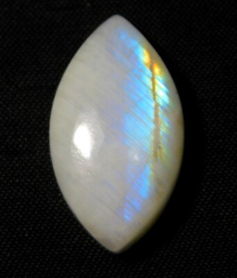 20.CT 8x13x24MM 100% NATURAL BLUE FIRE RAINBOW MOONSTONE CABOCHON ...