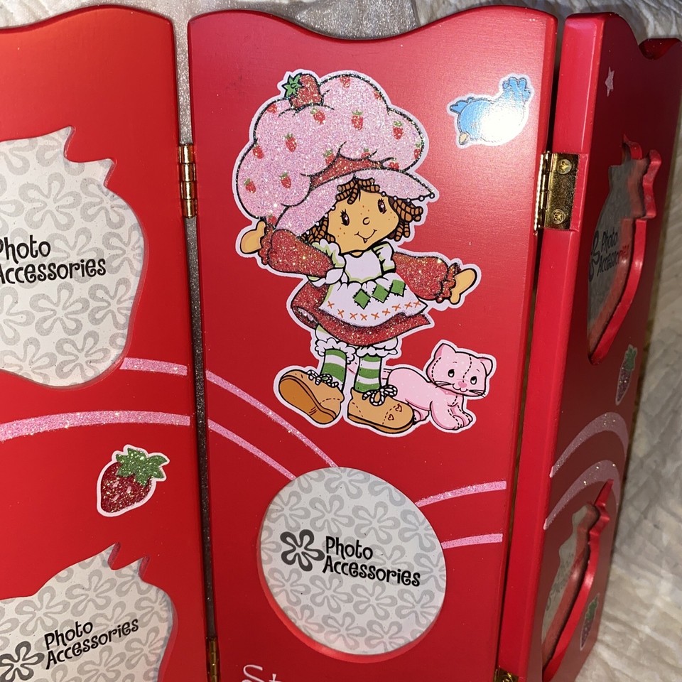 Strawberry Shortcake Photo Frame 5 Picture Trifold Red Screen Glitter ...