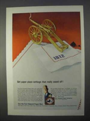 1966 Fort Howard Paper Ad - Get Place Settings | eBay