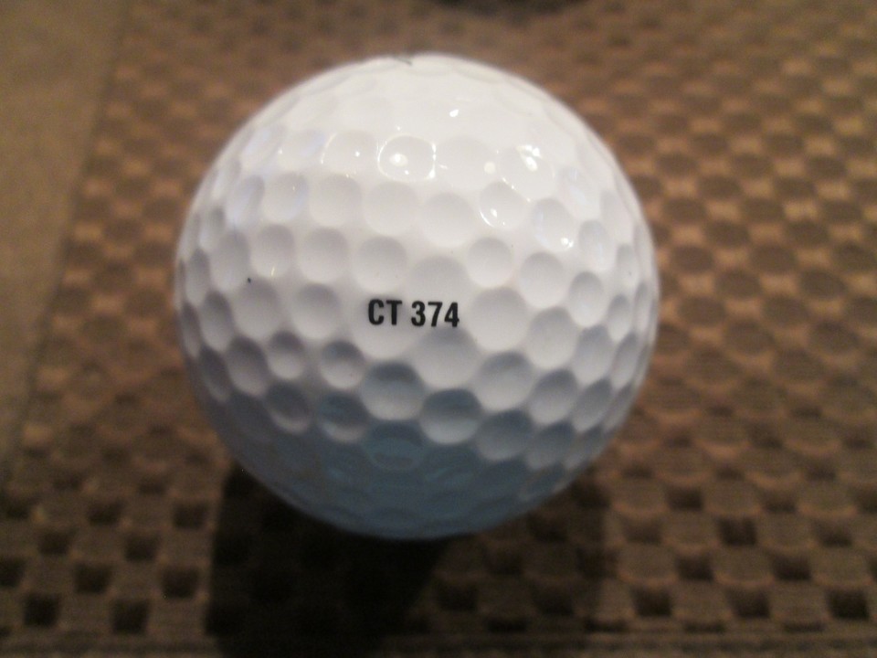 PING GOLF BALL-SOLID WHITE KARSTEN PING CT374...THE SKINS GAME LOGO ...
