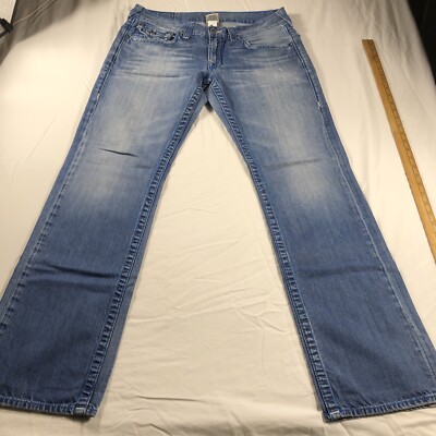 Men's True Religion Jeans Straight Size 33 RN# 112790 CA# 57414 Denim ...