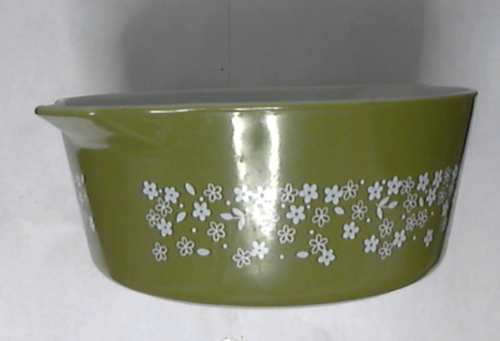 Vtg Pyrex Spring Blossom Casserole Dish 1.5 Qt 474B Lid 470C Crazy ...