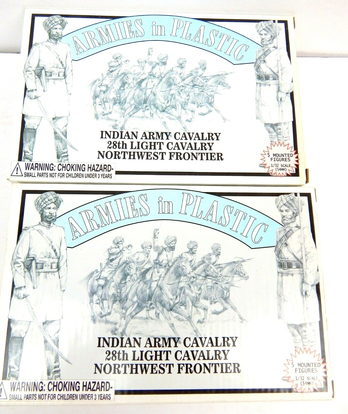 2 Boxes Armies In Plastic Mounted Indian Army Cavalry NW Frontier 5474 ...