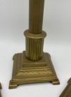 *RARE DESIGN* Set/3 Ornate Detail Antique HEAVY Brass CANDLESTICKS | eBay