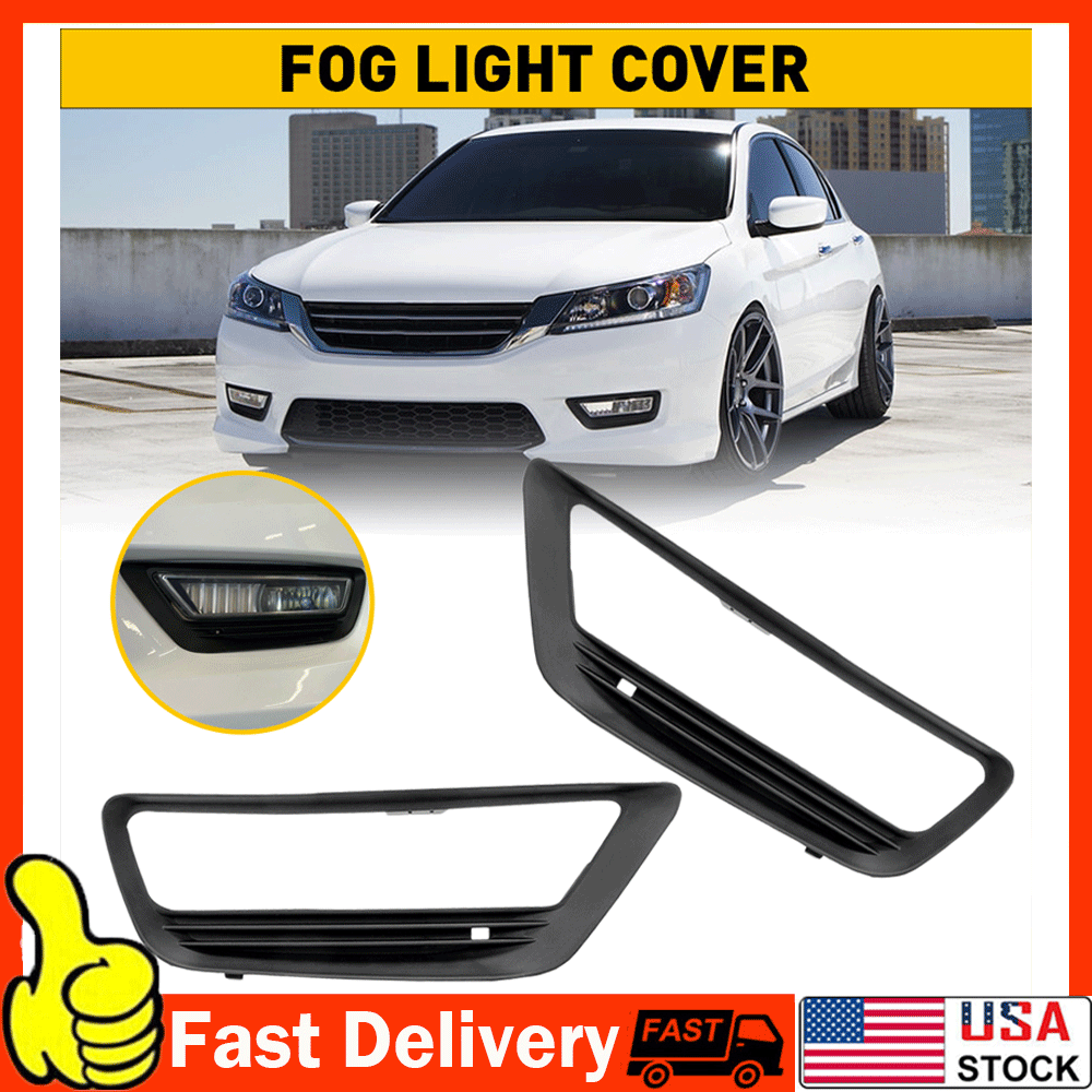 For 2013 2014 2015 Honda Accord LX EX EX-L Fog Light Cover Trim Bezel ...