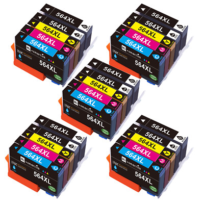 25PK 564XL Ink Cartridge Set for HP 564 Photosmart 5510 5514 6520 7510 ...