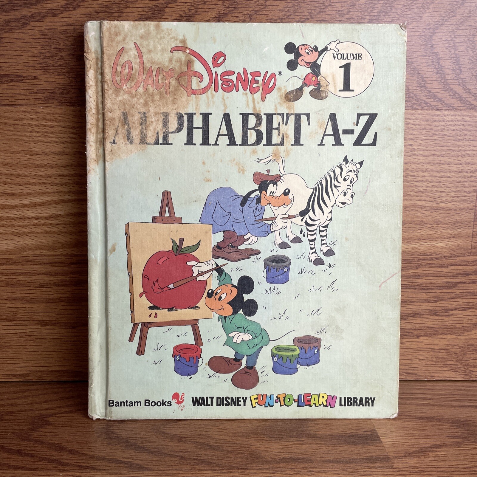Walt Disney Fun To Learn Library 1983 Volume 1 Alphabet A-Z Illustrated ...