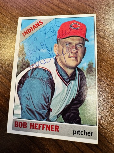 Signed 1966 Topps #432 Bob Heffner | eBay