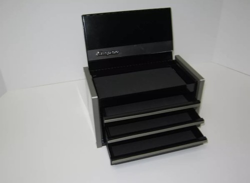 SNAP-ON MICRO 3-DRAWER TOP CHEST in BLACK, MODEL# KMC923APB NEW IN BOX ...