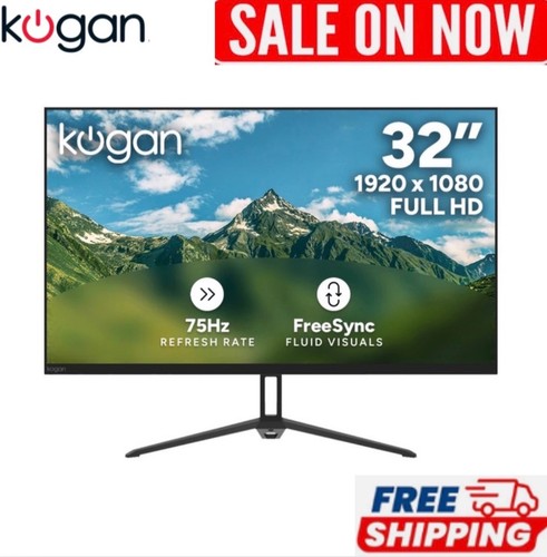 Kogan 32" Full HD IPS 75Hz FreeSync Monitor 1920 × 1080 Gaming Screen ...