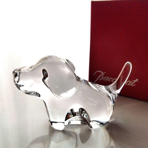 [New] Baccarat Minimals Dog Dog Animal Figurine Crystal Box Included | eBay