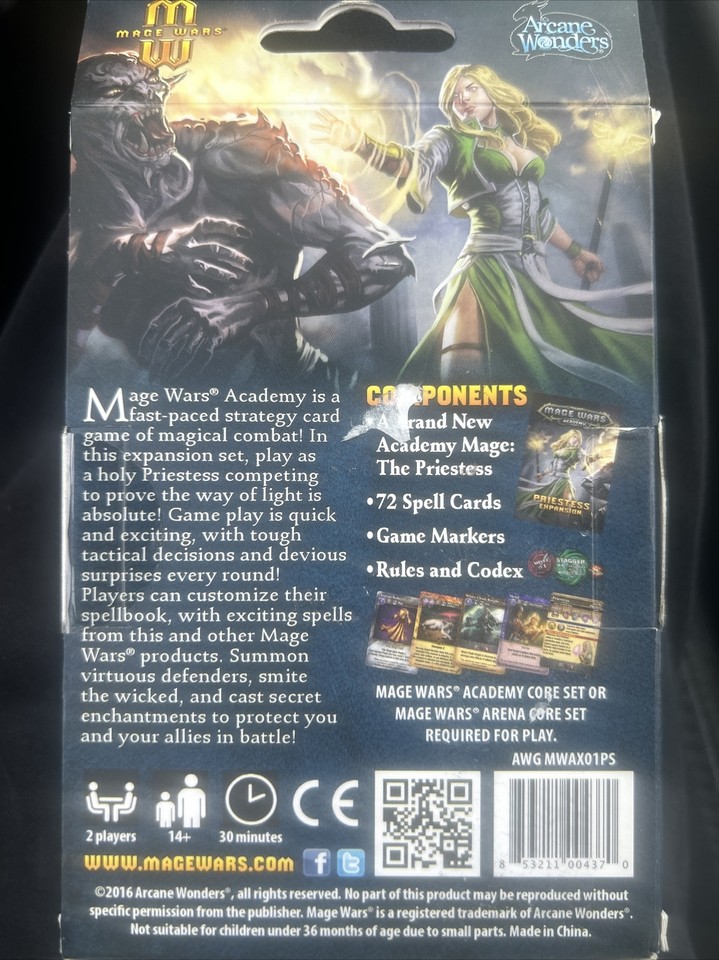 Mage Wars Academy Priestess Expansion Card Game | eBay